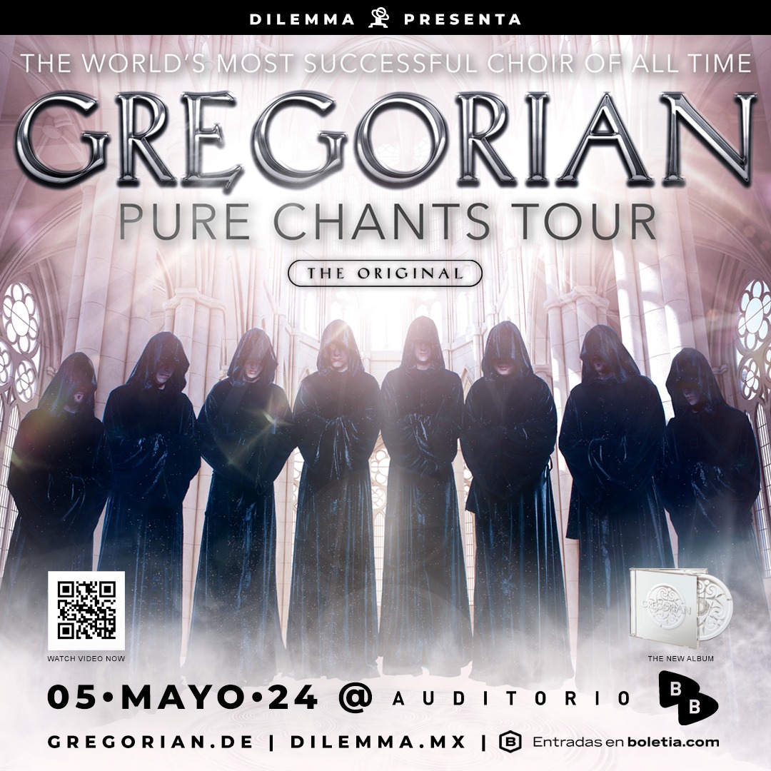Gregorian llegará al Auditorio BB con «Pure Chants Tour» – Blanca Lechuza