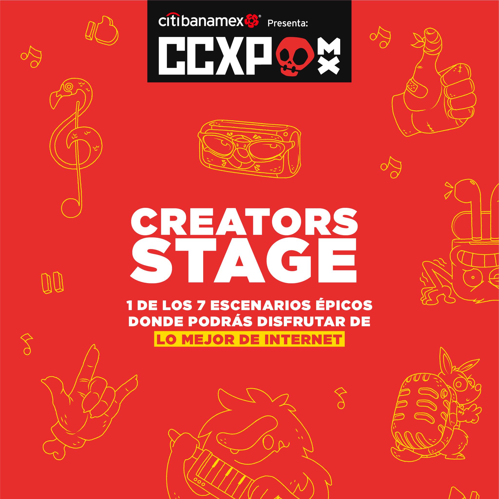 El talento confirmado para el «Creators Stage» de la CCXP México ...