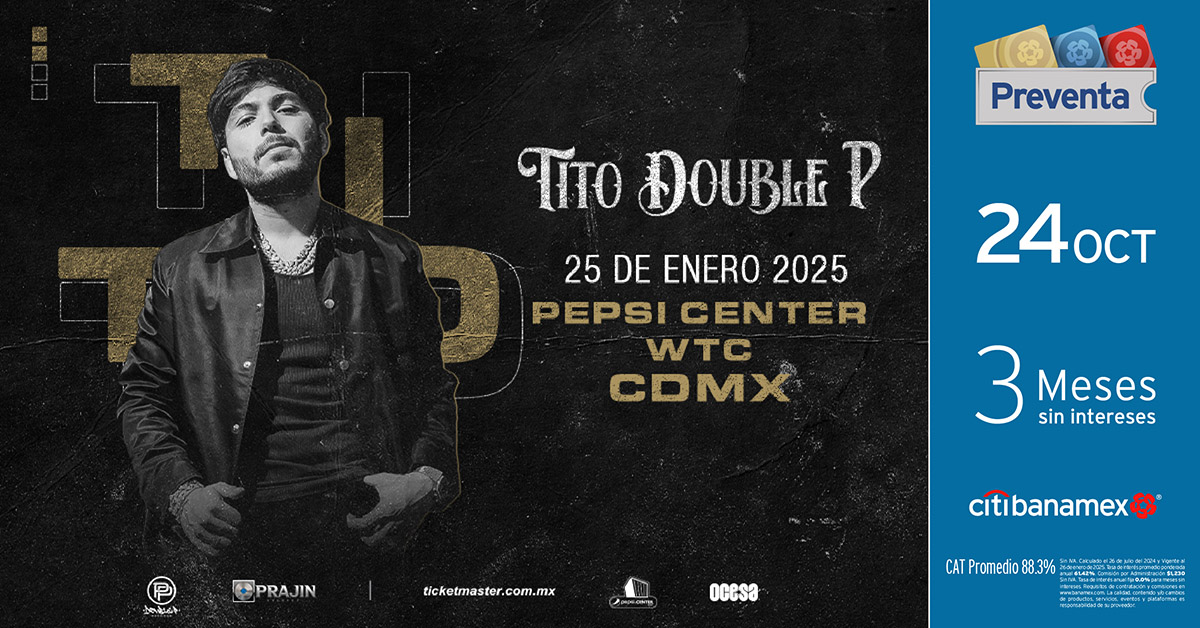 Tito Doble P llegará al Pepsi Center WTC – Blanca Lechuza